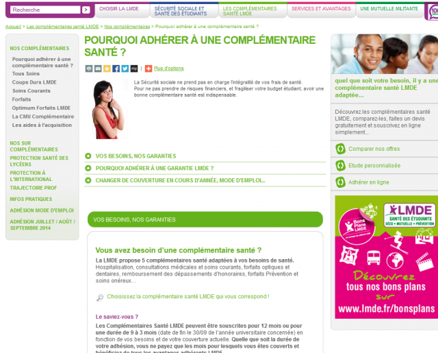 LMDE : La Mutuelle Des Etudiants (Contact, Avis et Autres)