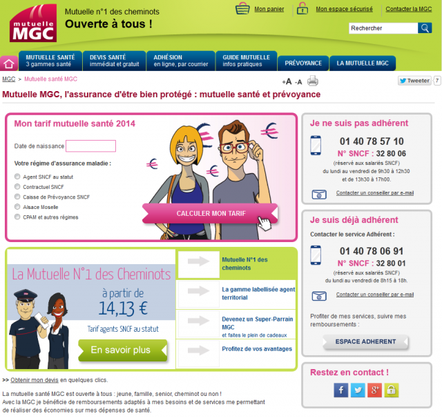 MGC, la mutuelle Complémentaire Santé de la SNCF